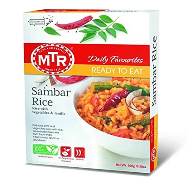 Buy MTR Ready To Eat Sambar Rice 300g Online | South Asian Central