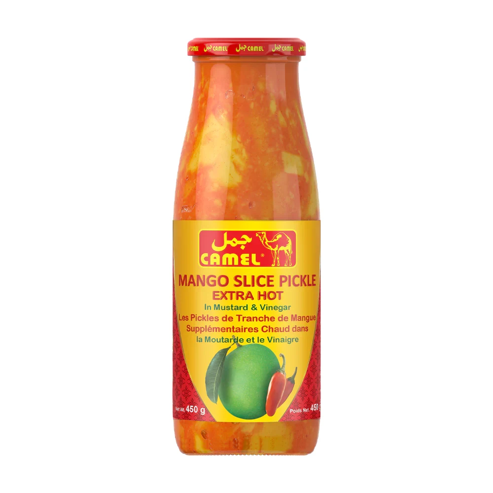 Buy Camel Mango Slice Pickle Extra Hot 450g Online | South Asian Central