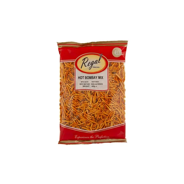 Buy Regal Snack Hot Bombay Mix 400g Online | South Asian Central