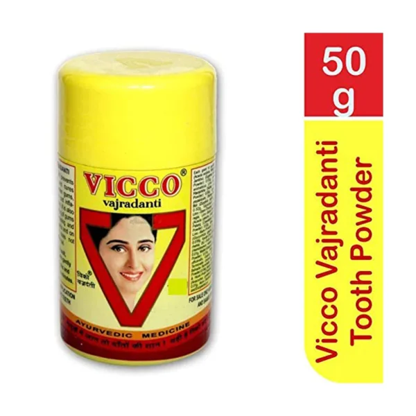 Buy Vicco Vajradanti Tooth Powder 50g Online | South Asian Central